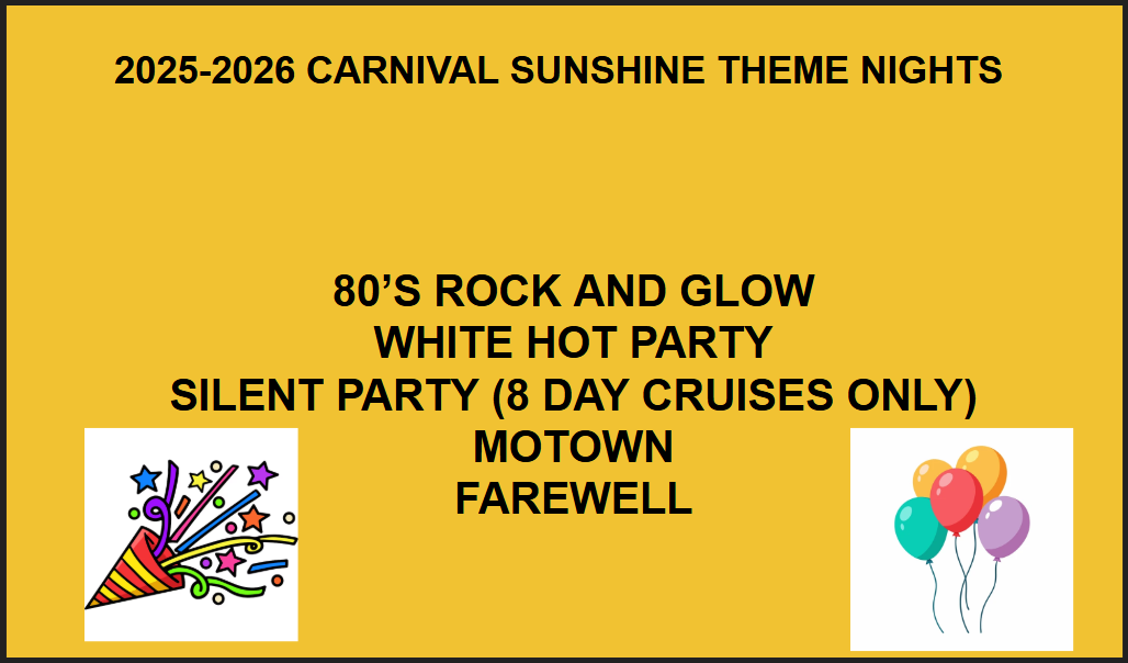 SUNSHINE THEME PARTIES – SemiProCruiser